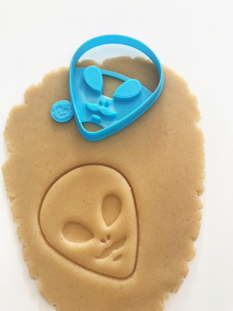 Alien with Mustache Cookie Cutter | Imagination Lab | Space